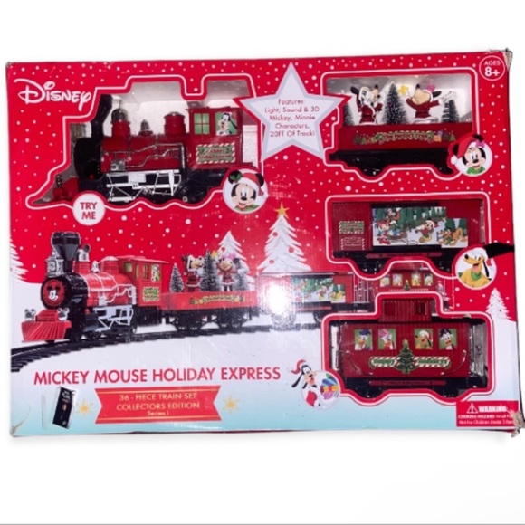 Disney | Toys | Disney Mickey Mouse Holiday Express Train 36 Piece Set ...